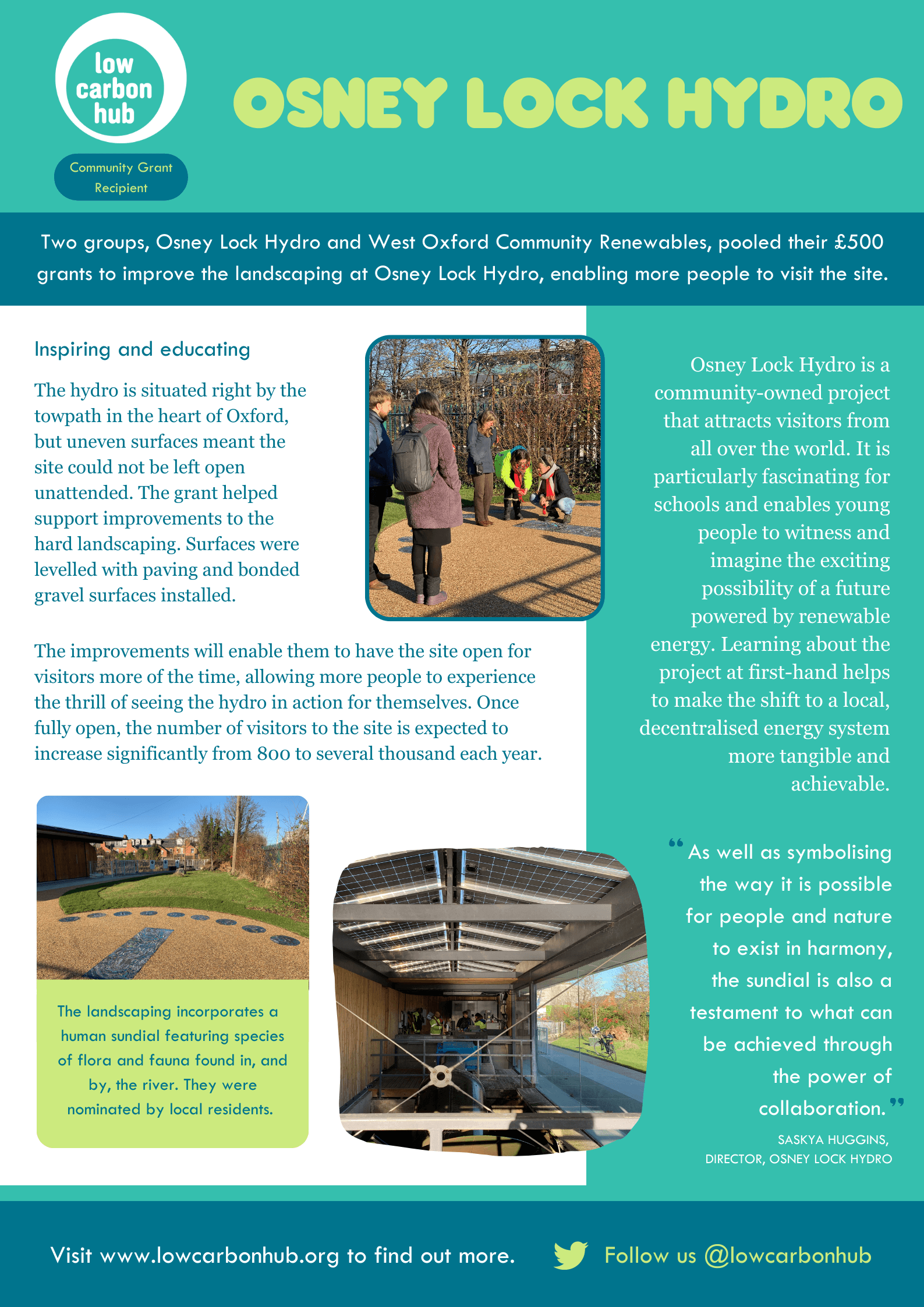 Osney Lock Hydro - Low Carbon Hub